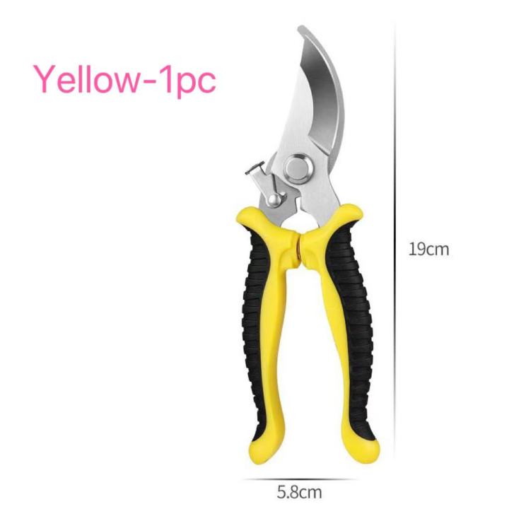 Curved Stainless Steel Hand Pruner Sharp Gardening Scissors for Fruit ...