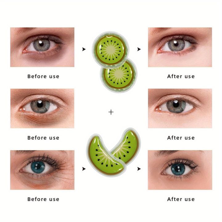4pcs Gel Ice Pack Reusable Cooling Eye Pads Under Eye Patches Eye Hot ...