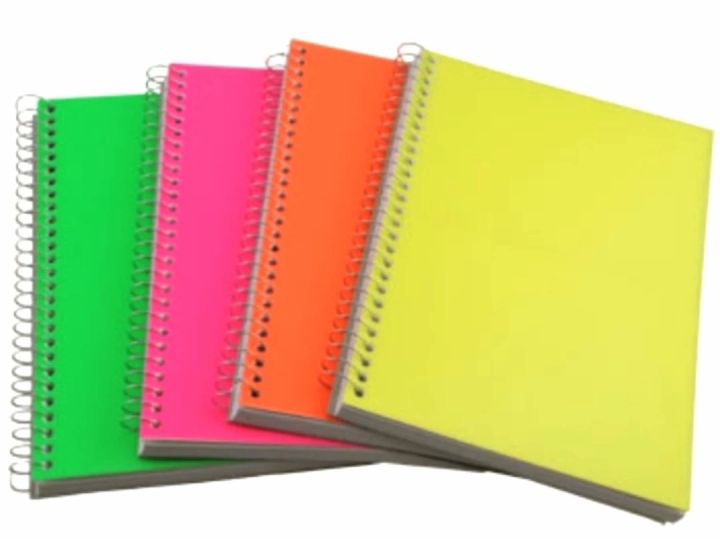 Ring Register notebook. Premium Quality 100 pages spiral big narrow ...