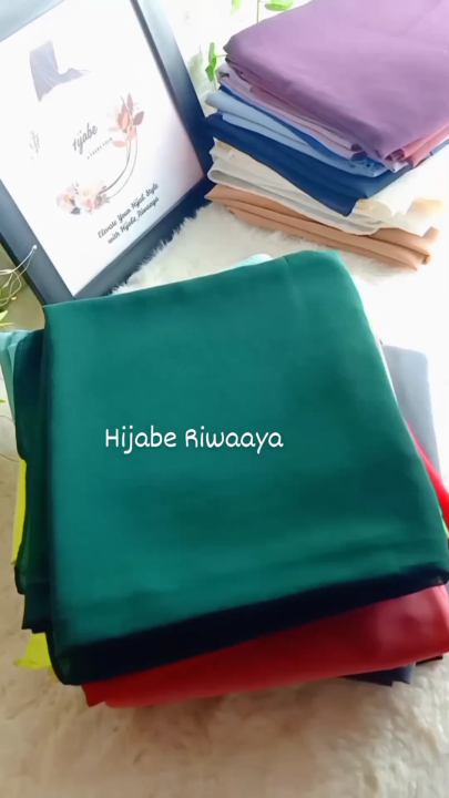 Chiffon Georgette Hijab/Hejabs For Girls | Trending Plain Basic Color ...