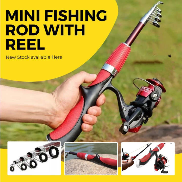 Mini Fishing Rod With Reel | Daraz.pk