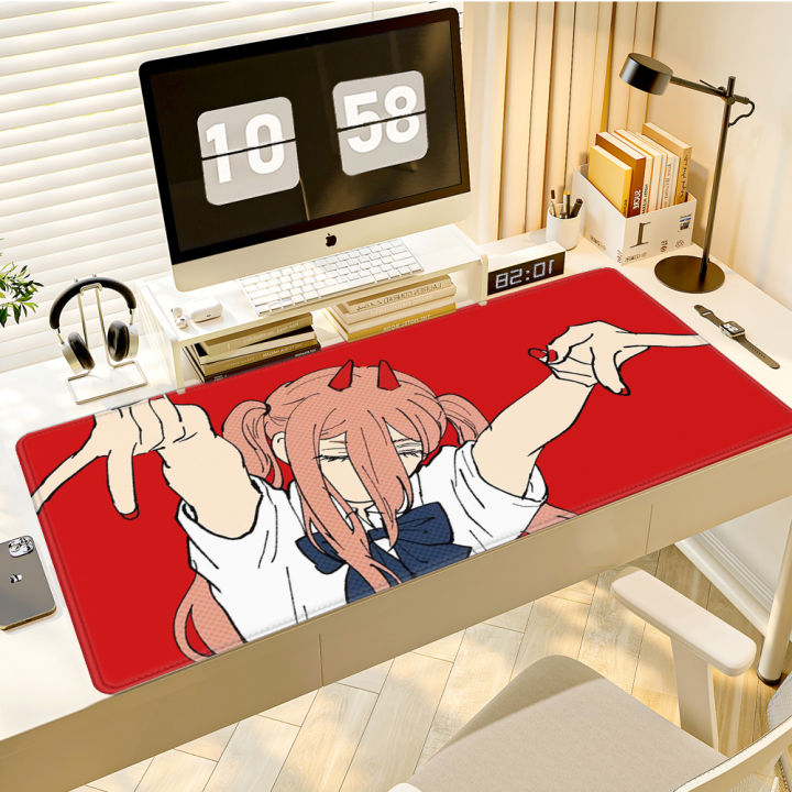 Power Chainsaw Man Deskmat Gamer Girl Carpet Xxxl Mouse Pad 1000x500 ...