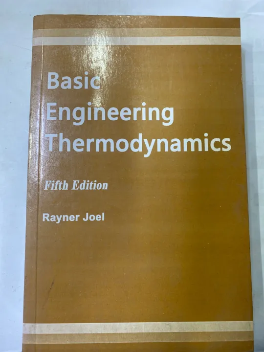 BASIC ENGINEERING THERMODYNAMICS 5th EDITION BY RAYNER JOEL | Daraz.pk