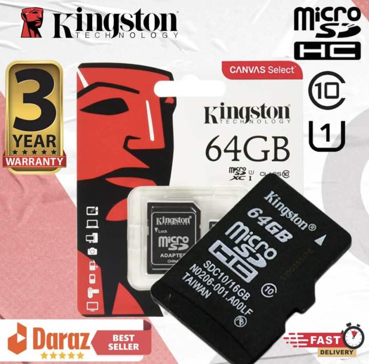 Kingston Class 10-micro SD HC 2GB 4GB 8GB 16GB 32GB 64GB 128GB Memory ...