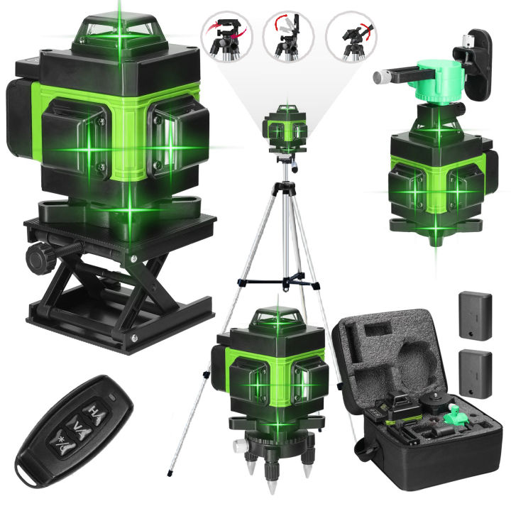 nivel a Laser Level mini 16 Lines Laser profesional 360 Horizontal ...