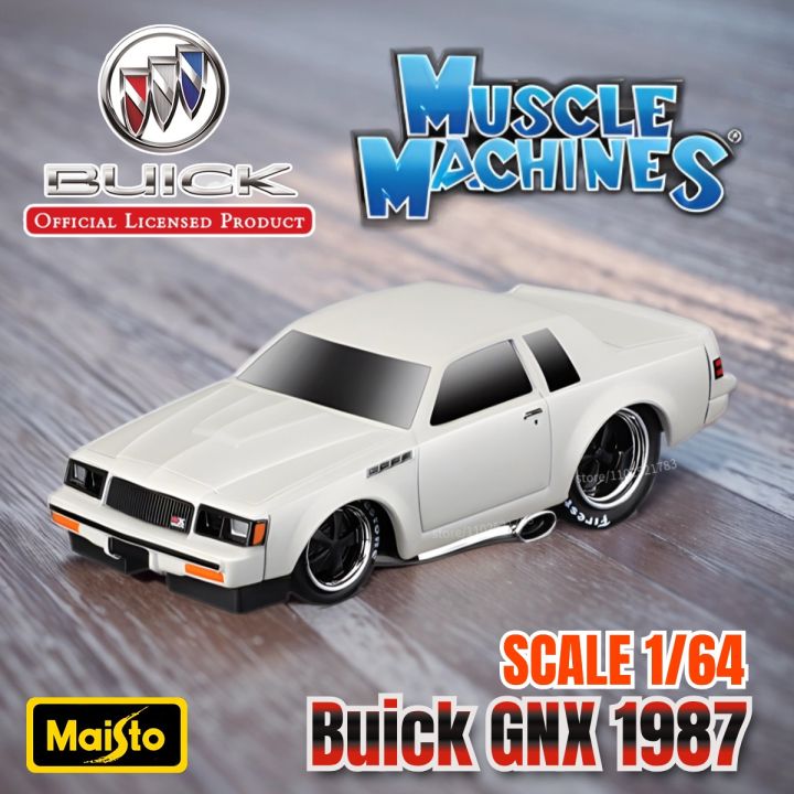 Maisto 1:64 Buick GNX 1987 Muscle Machines Car Model Diecast Scale ...