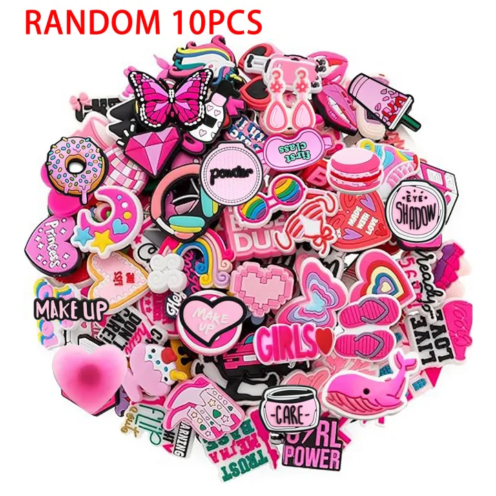 Random 10/30Pcs Shoe Charms for Croc Sandals, PVC Decorations ...