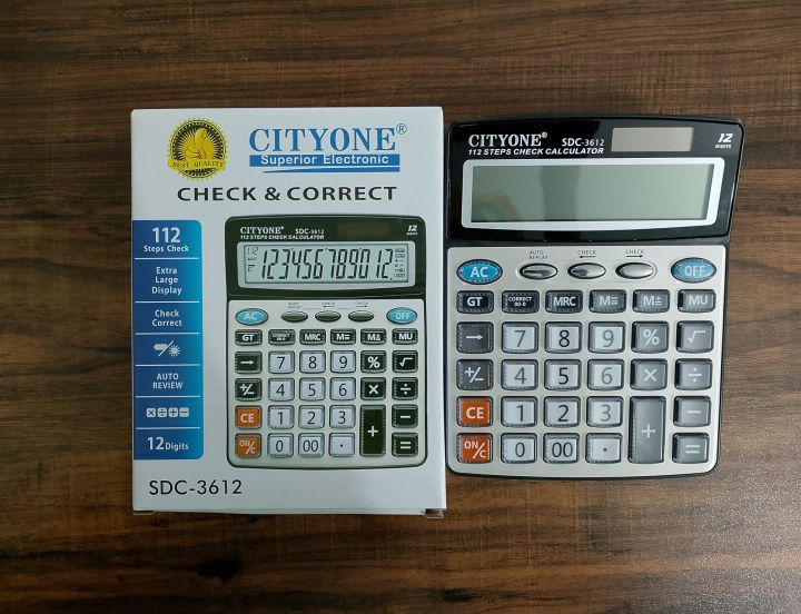 CITYONE SDC3612 Desktop Electronic Calculator 12 Digits - Desktop ...
