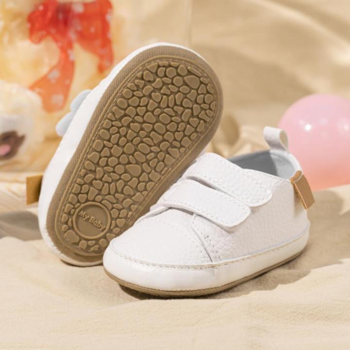 New Baby Casual Shoes Vintage Leather Classic Color Matching Baby First ...