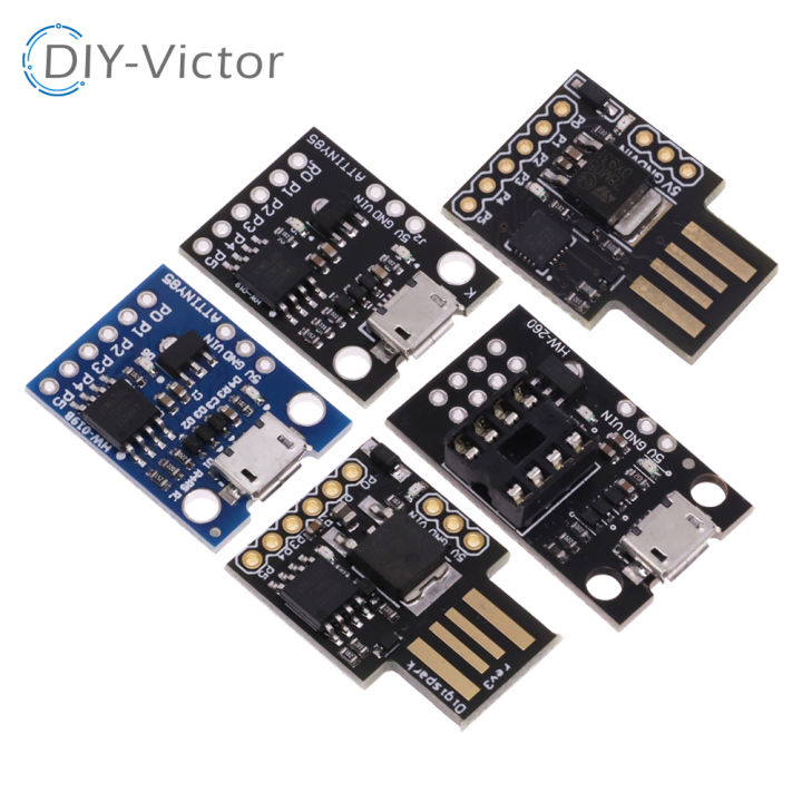 Blue Black TINY85 Digispark Kickstarter Micro Development Board ATTINY85 module for Arduino IIC ...