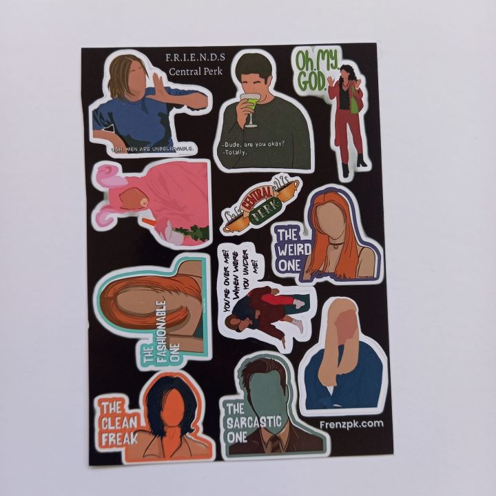 FRIENDS Central Perk Mini UNCUT sticker sheet - A6 size - 15x10 cm ...