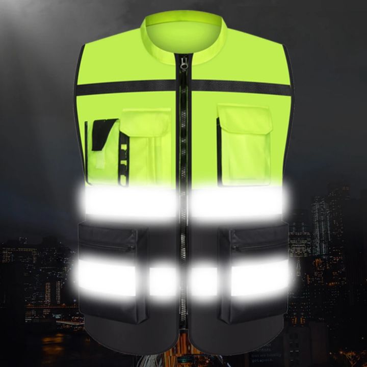 High Visibility Reflective Vest Working Clothes Motorcycle Cycling ...