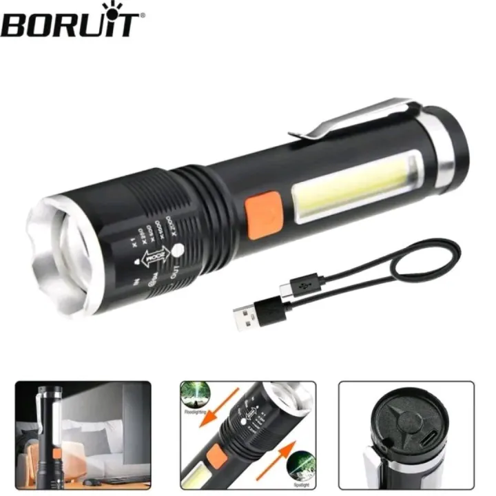 Rechargeable Retractable Zoom LED Torch Light Model XH-P50 | Daraz.com.np