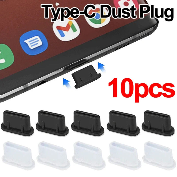 1-10pcs Silicone Dust Plugs Type C Charging Port Protector Stopper Cap ...