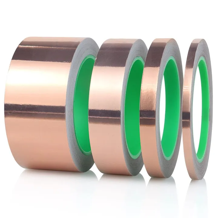 Copper Tape Double-Sided Conductive Copper foil tape for Stained Glass Conductive Tape for ...
