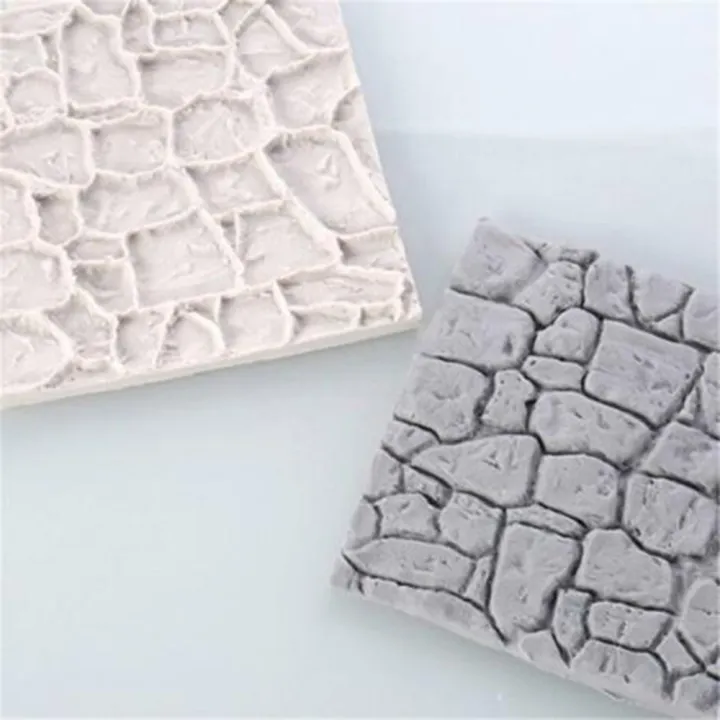 New Cobble Stone Wall Line Grain Shape Silicone Printing Texture Mat ...