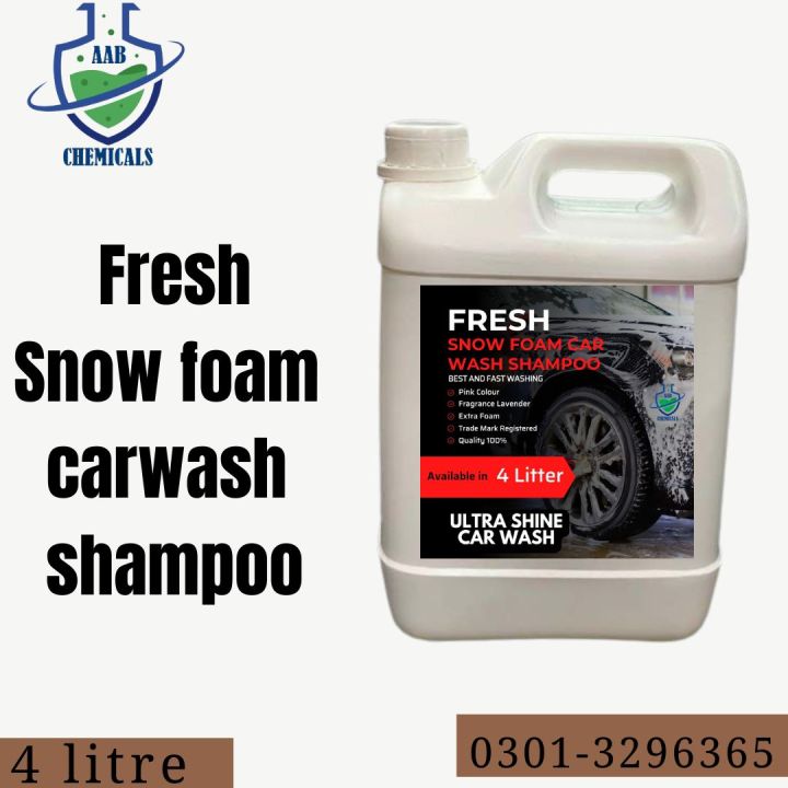 Fresh Snow Foam Car Wash Shampoo 4-Litre | Daraz.pk