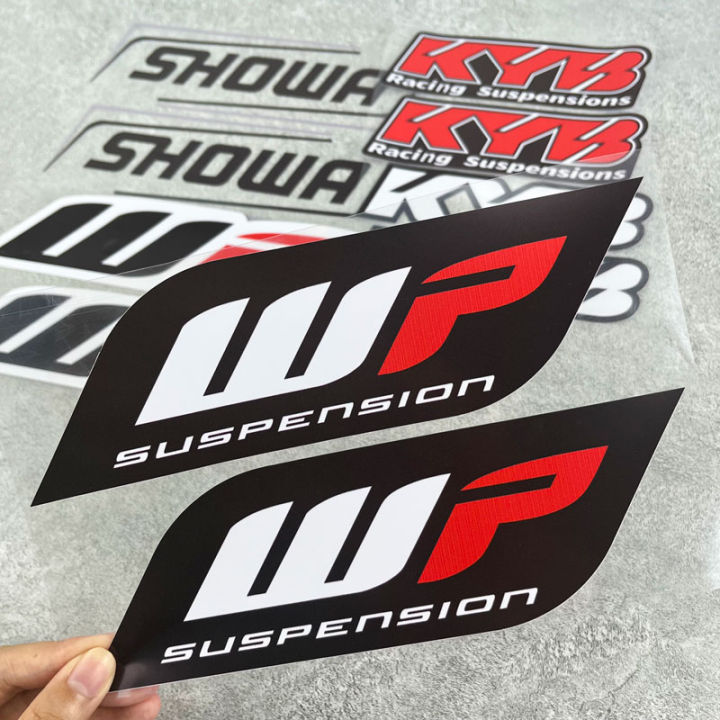 Motorcycle Front Forks Sticker Waterproof Fork Kyb Wp Suspension Showa Decals for Yamaha Honda ...