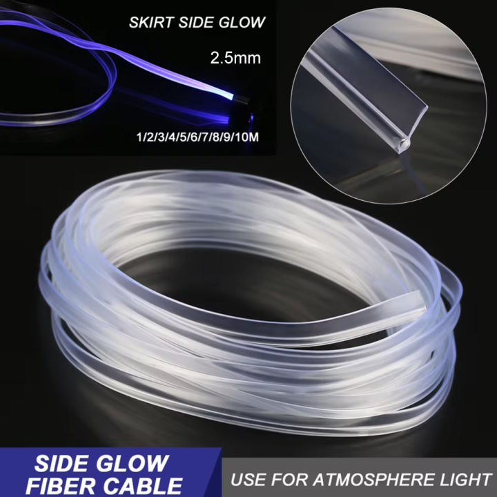 2.5/3mm Car Interior Decorative LED Fiber Optic Neon Wire Strip Light ...