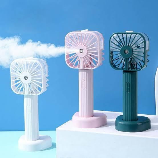 Realhomelove Portable Misting Fan, Handheld Personal Mist Fan, Battery ...