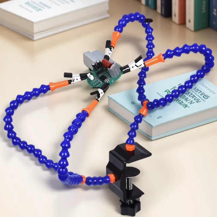 Plastic Table Clamp Soldering Iron Holder PCB Fixture Helping Hands ...
