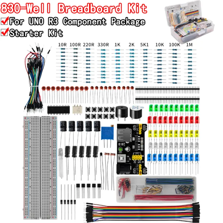 Electronic Components Kit Pack Starter DIY Project For Arduino R3 ...