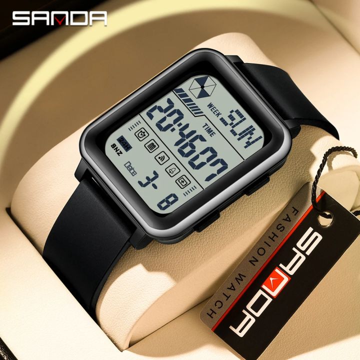 SANDA Digital Watch Men Military Army Sport Wristwatch Top Brand Luxury ...