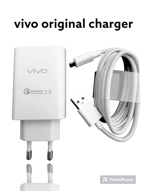 Original Vivo 18w Fast Charger Dual Engine With Micro and Type C Cable ...