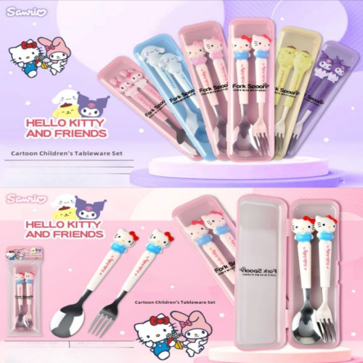 Sanrio Cinnamoroll Melody Hello Kitty Kuromi Steel Children's Cute ...