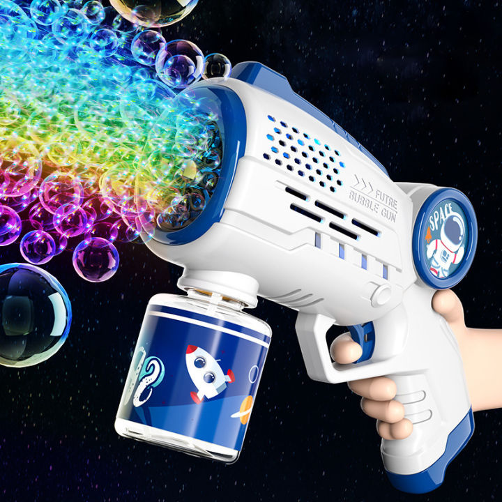 New Children Bubble Gun Toy Astronaut Fully Automatic Bubble Machine ...