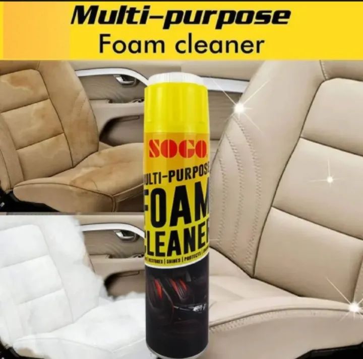 Multi Purpose Foam Cleaner - 650ML - Multi-Purpose Like Fabric, Carpet, Leather, etc. Foam ...