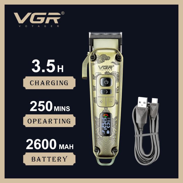 VGR Voyager Professional Hair & Beard Trimmer – 2600mAh Heavy-Duty ...
