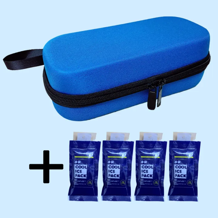 Medical Cooler Travel Pocket Packs Pouch Freezer Box For Diabetes EVA ...