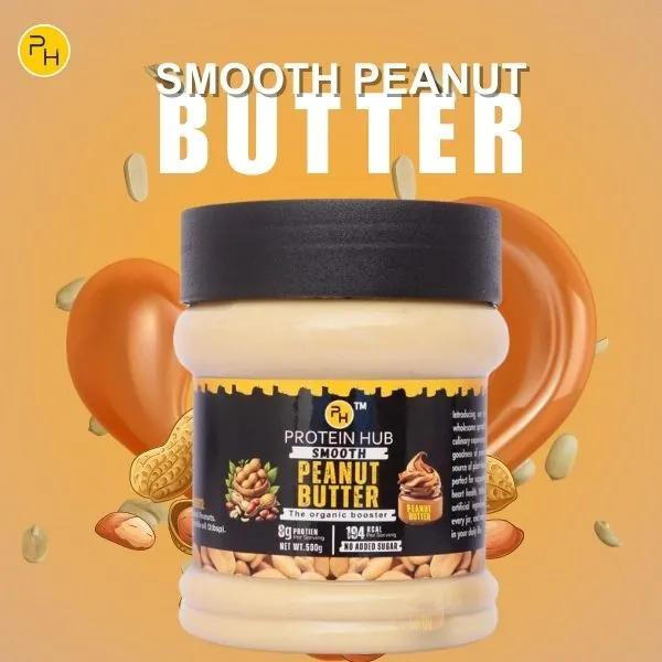Protein Hub Smooth Natural Peanut Butter – Keto-Friendly | 500 g | Daraz.pk