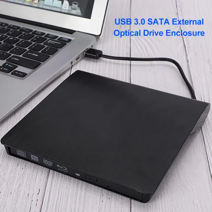 External Optical Drives Cases DVD Drive Enclosure Case USB 3.0 Portable ...