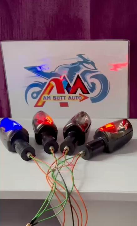 CD70 Police Style Indicators – Smoke Lens 12V Blinker/Flasher Set (4/2 ...