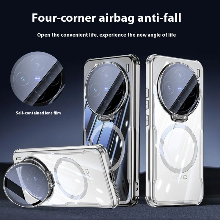 Luxury Acrylic Clear Magnetic Charge Case For Vivo X200 Pro Mini X100S ...