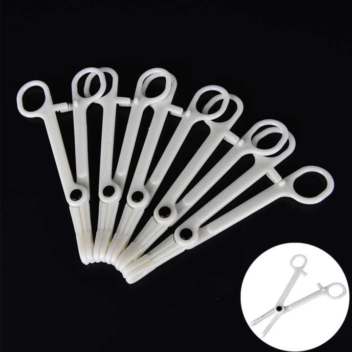 1pcs Plastic Disposable Body Piercing Plier Round Open Clamp Profession ...