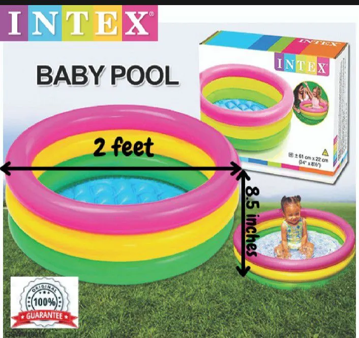 INTEX wimming Pool Full Size for Kids & Family | Big Intex Pool 2 Feet ...