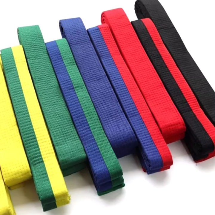 Cotton Martial Arts Belt for Kids & Adults Taekwondo Colored Ranking ...