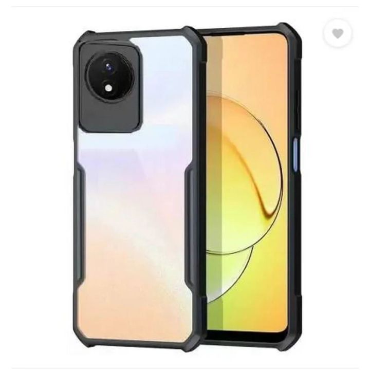 Vivo Y02 _ Y02T Ipaky Shockproof Hybrid Back Clear Armor Full Edge To ...