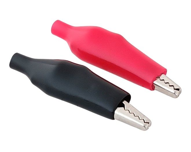 Crocodile Clip Small and Large Pair Alligator Clip RED AND BLACK | Daraz.lk
