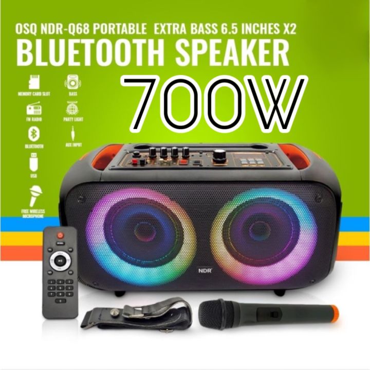 NDR Q68 700W Powerful Bass Subwoofer Speaker With Mic | Daraz.lk