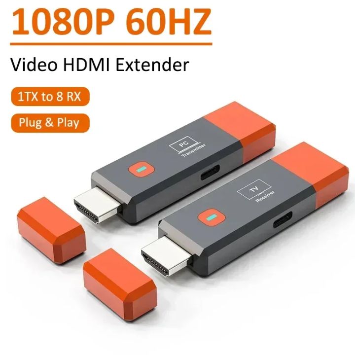 1080P 50M Wireless HDMI-Compatible Video Receiver Transmitter Extender ...