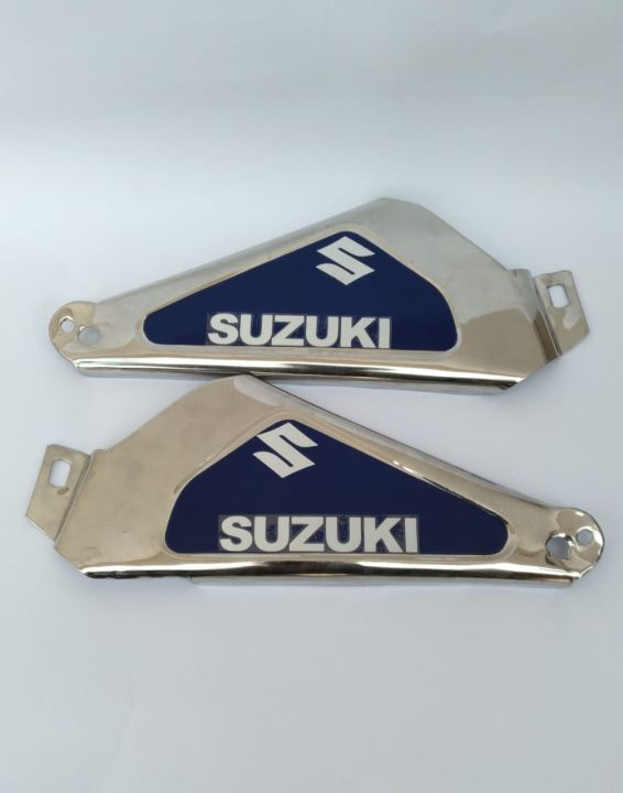 Suzuki Silver Footress Plate for GS 150 Bike - Footrest Plate for GS ...