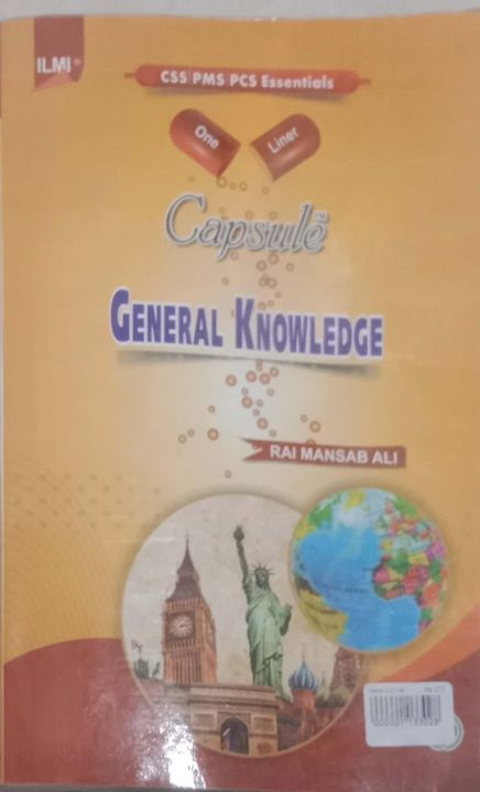 Ilmi One Liner Capsule General Knowledge For CSS, PMS, PCS By Rai Mansab Ali | Daraz.pk