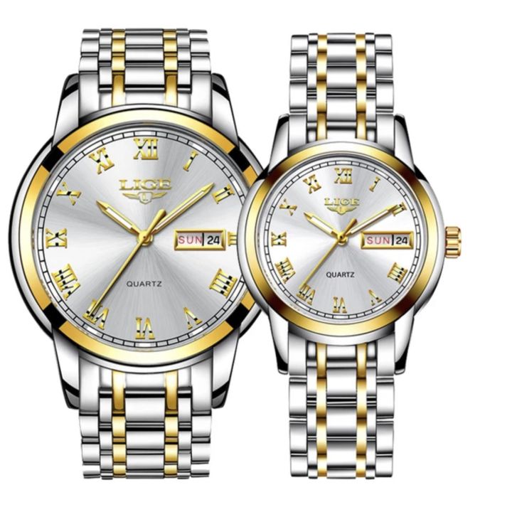 Lige Couple Watch | Lige 9846 | Lige 10007 | Couple Watch | Women Watch ...