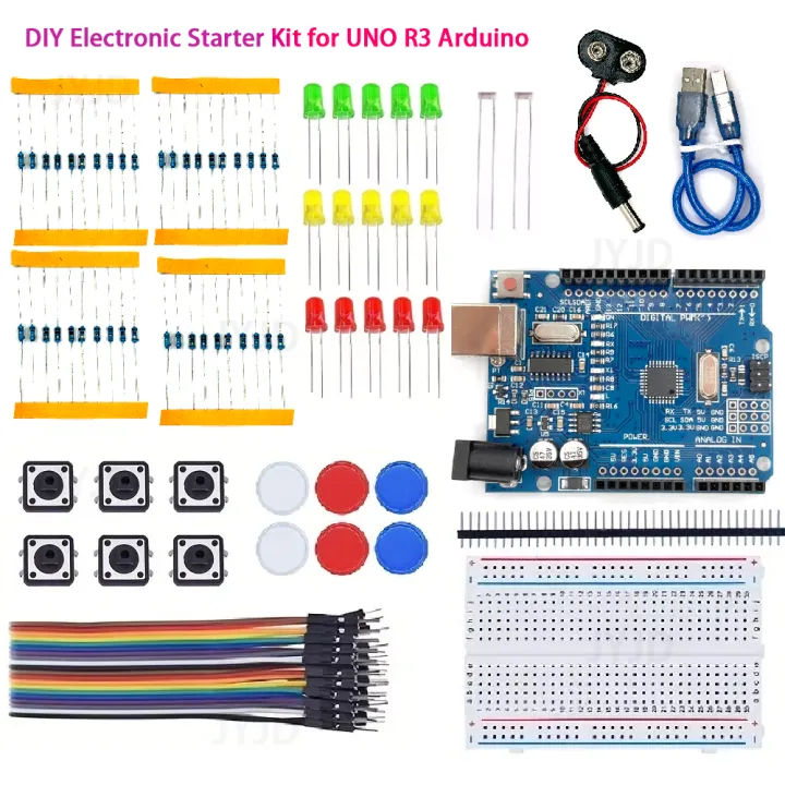 12in1 DIY Electronic Starter Kit for UNO R3 Arduino Circuit Board ...