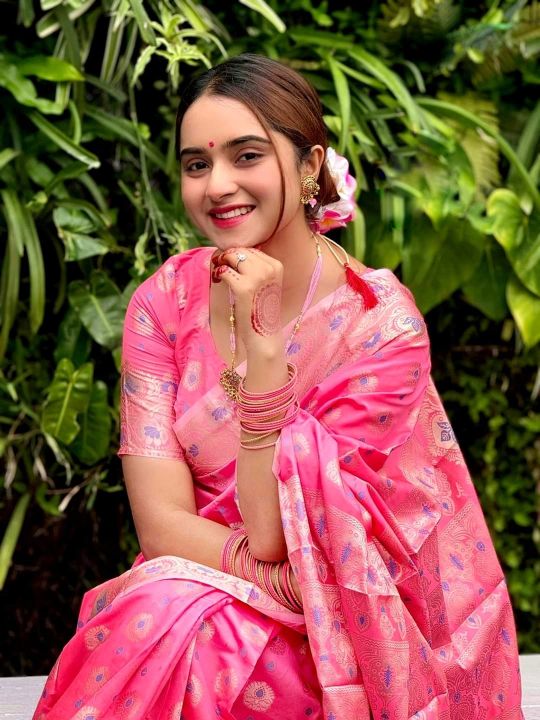 Most Popular Soft Pure Katan Saree For Women.Best Stylish Saree ...