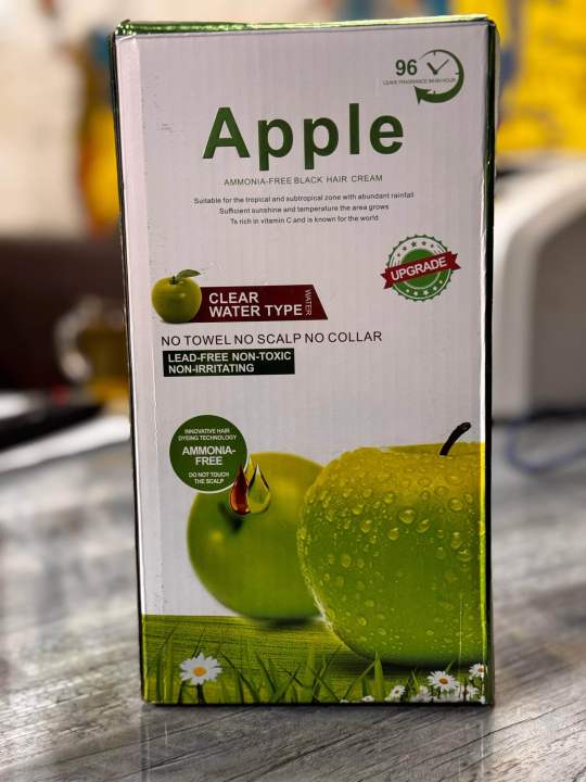 Apple Hair Color 96 Natural Black Ammonnia Free | Daraz.pk